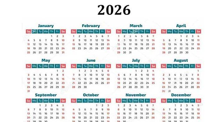 Kalender Tahun Baru 2026: Hari Libur Nasional dan Akhir Pekan Panjang – Daily Surabaya